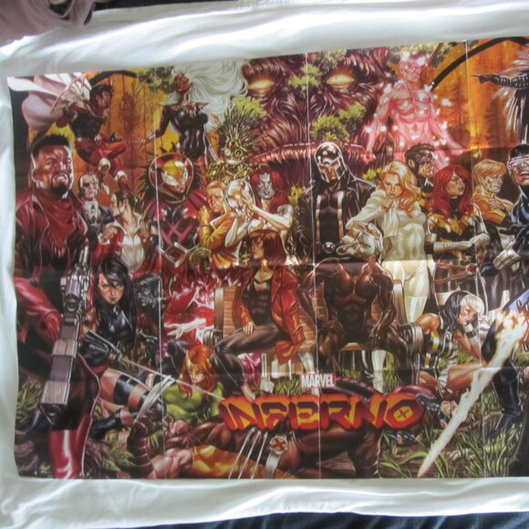Marvel | Art | 24x36 Comics Shop Promo Poster 22 Xmen Inferno | Poshmark